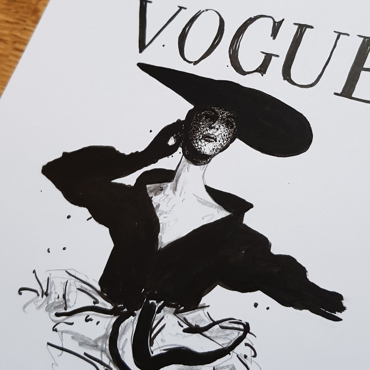 "VOGUE - alt" Original Drawing – GODSTEETH